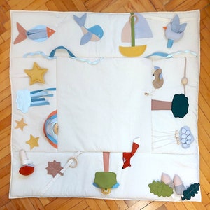 Baby Soft Sensory Blanket ,baby Activity Toy for Fine Motor Skills ...