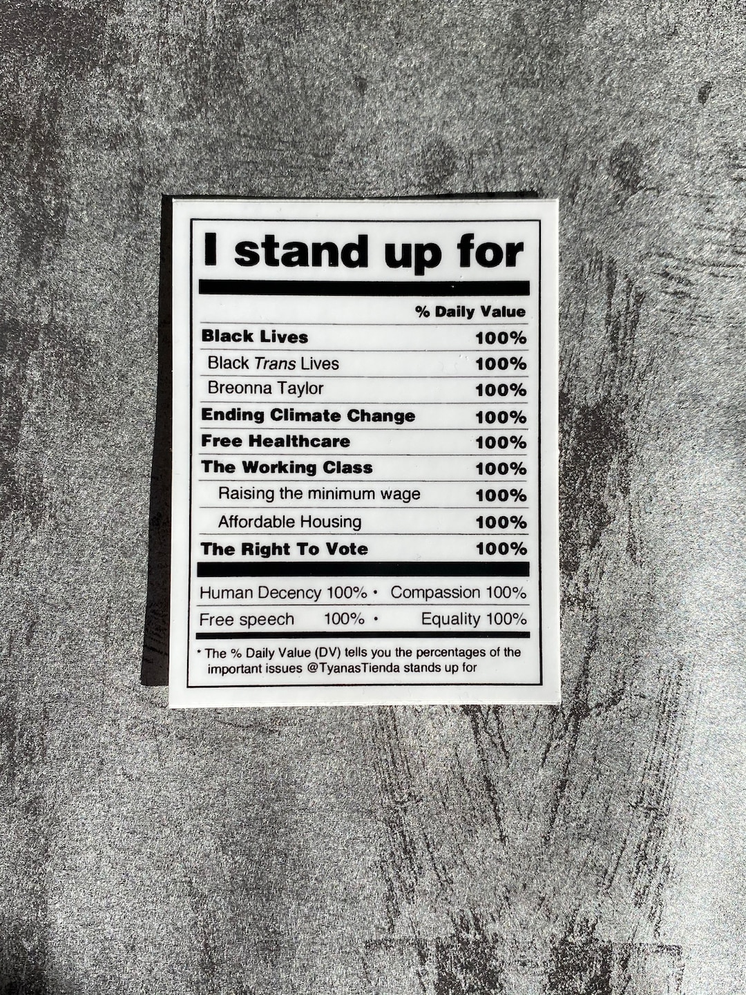 I Stand For...sticker / Social Justice Sticker / Protest Sticker ...
