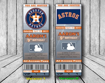 Astros ticket | Etsy