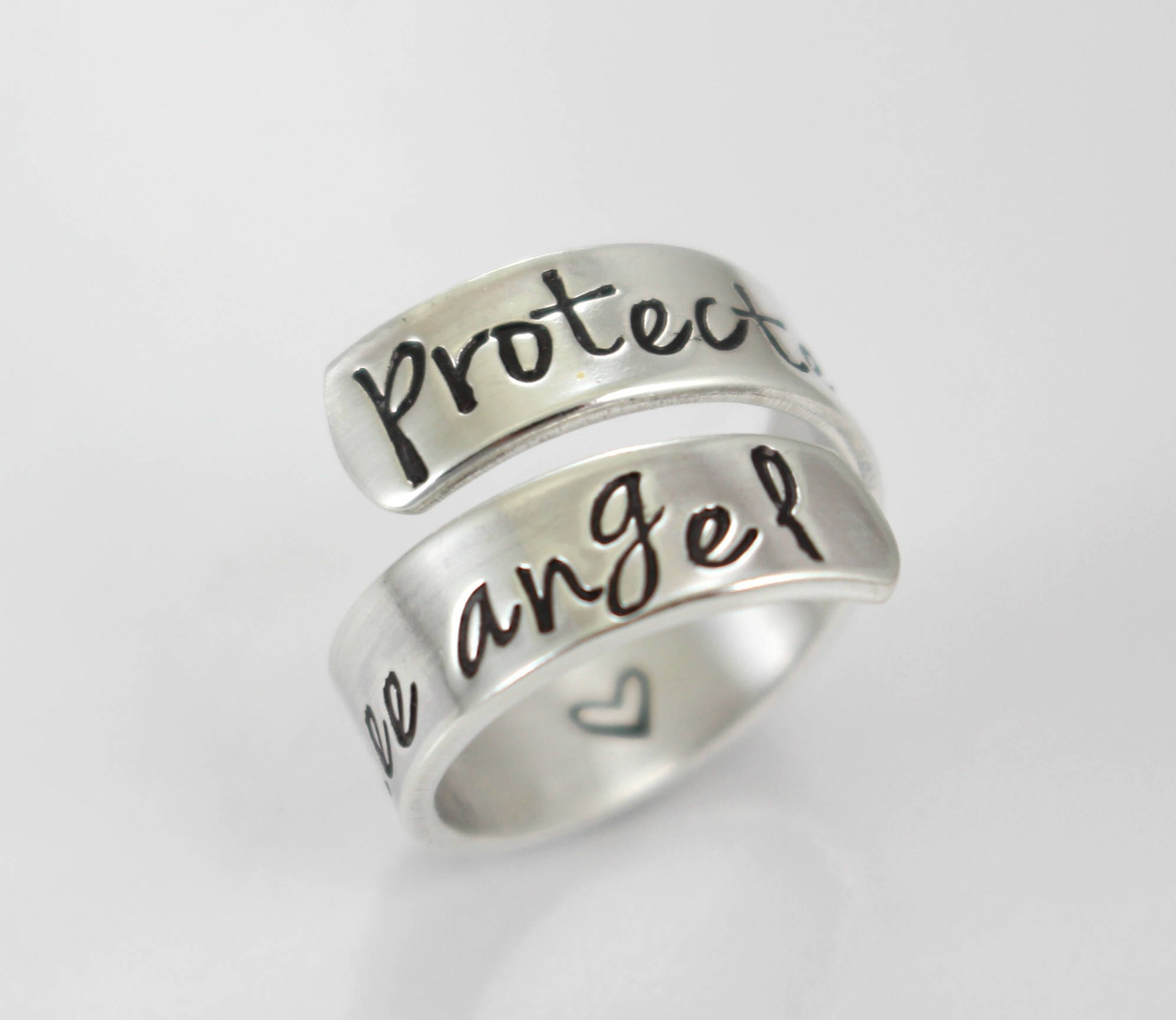 Personalized Sterling Silver Wrap Ring Custom Twist Ring - Etsy