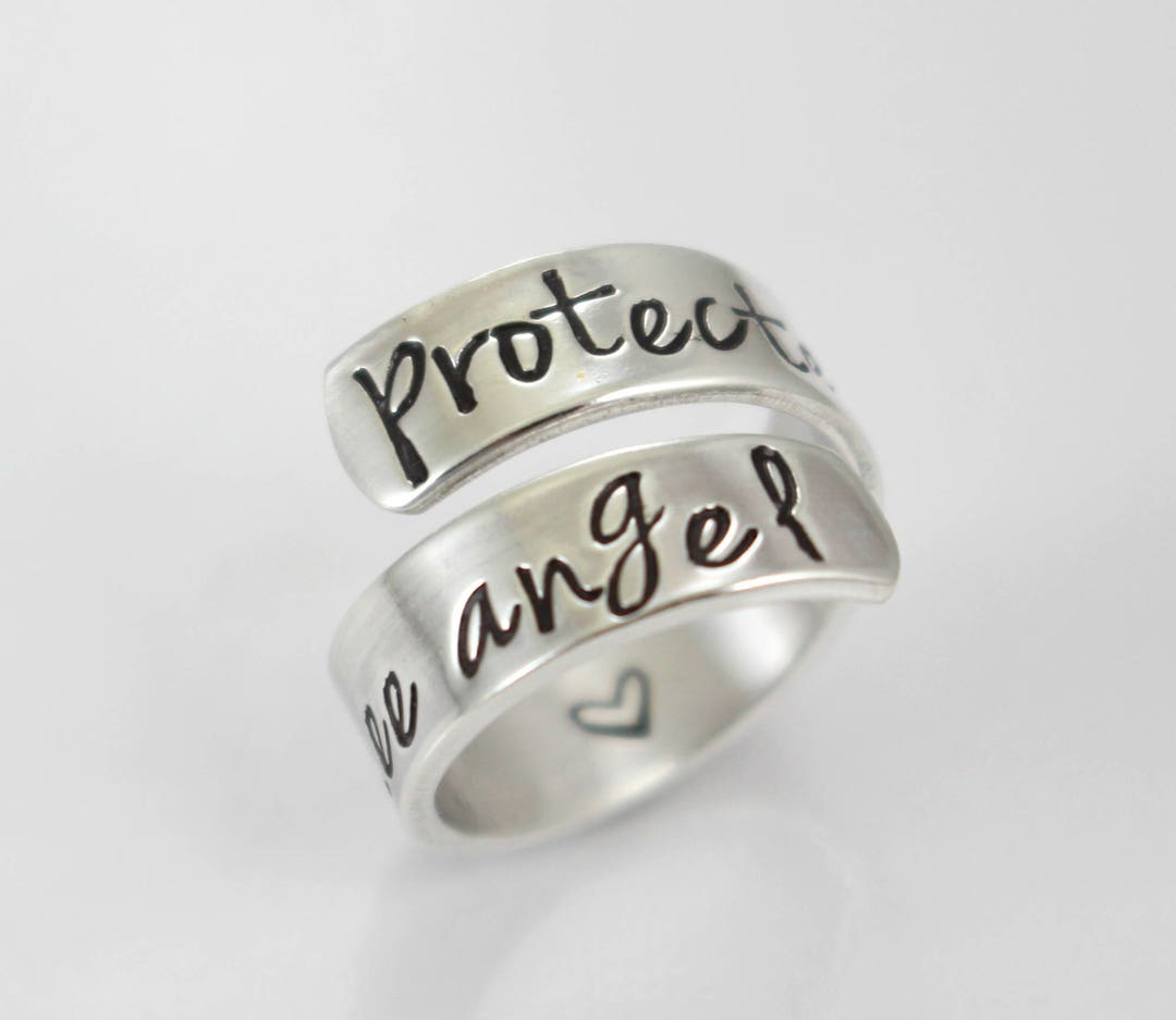 Personalized Sterling Silver Wrap Ring - Custom Twist Ring - Wrap Ring ...