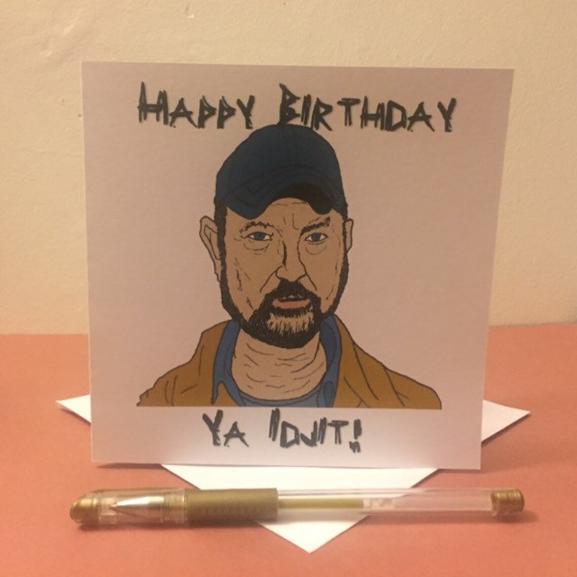 Bobby Singer Idjit Supernatural Birthday Greetings Card - Etsy
