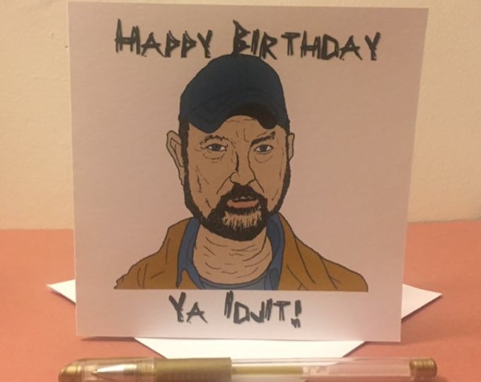 Bobby Singer Idjit Supernatural Birthday Greetings Card - Etsy