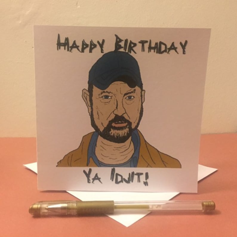 Bobby Singer Idjit Supernatural Birthday Greetings Card - Etsy