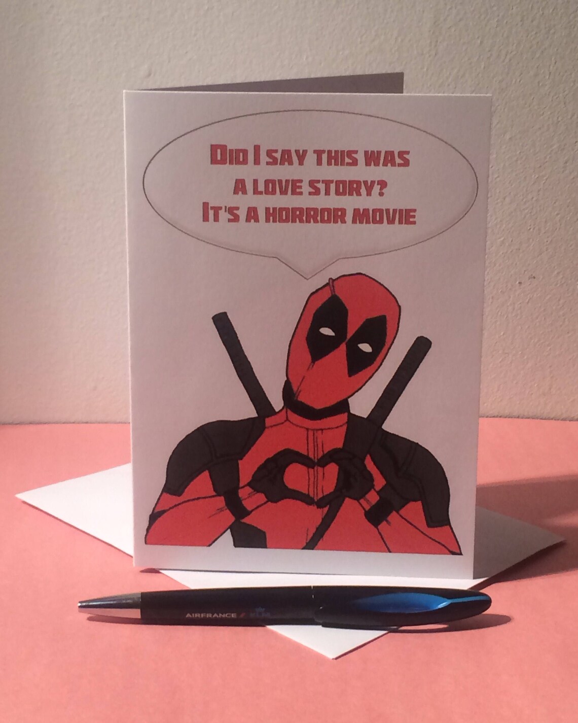 Deadpool Ryan Reynolds Marvel Greetings Card Funny Geeky | Etsy
