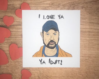 Bobby Singer Idjit Supernatural Birthday Greetings Card | Etsy