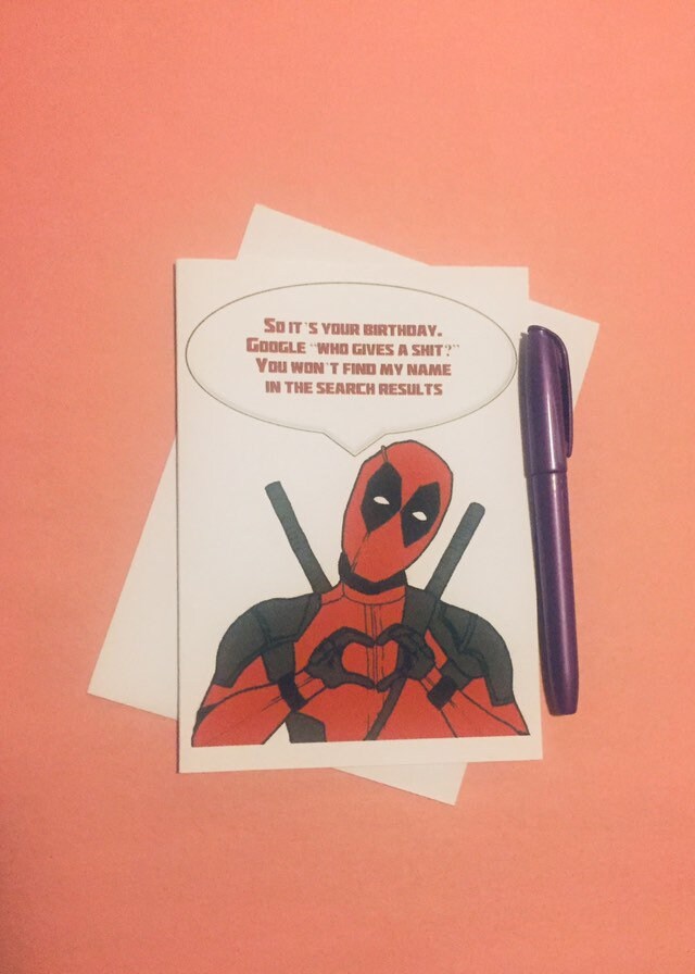 Deadpool Ryan Reynolds Marvel Crude Blunt Rude Funny | Etsy