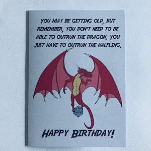 Dungeons and Dragons, D&D, Dnd Themed 5x7 Inch Birthday Greetings Card ...