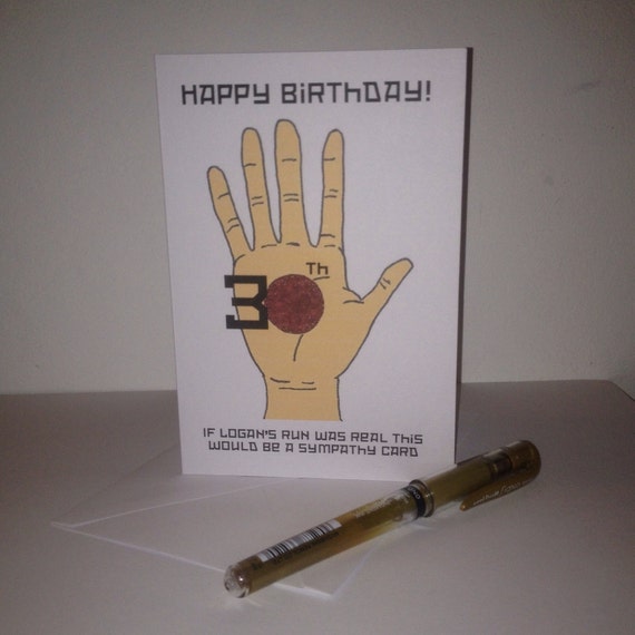 Logan's Run 30th Birthday Greetings Card Funny Geeky | Etsy