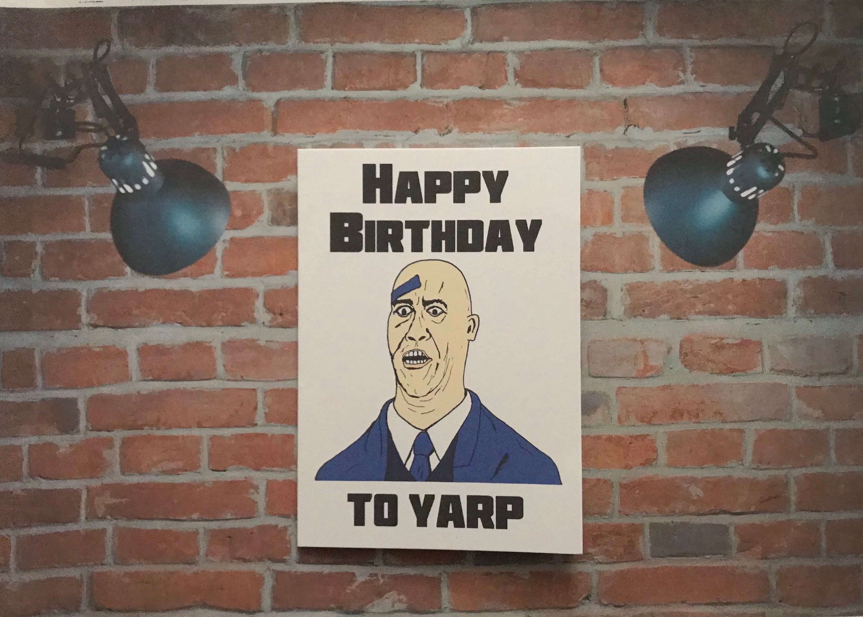 Hot Fuzz Yarp Birthday 5x7 inch Greetings Card Simon Pegg | Etsy