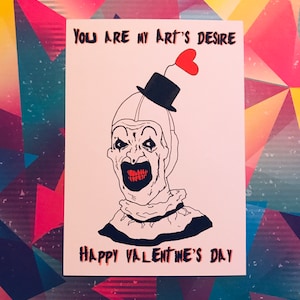 Terrifier Horror Film Art the Clown Birthday Valentine Anniversary ...