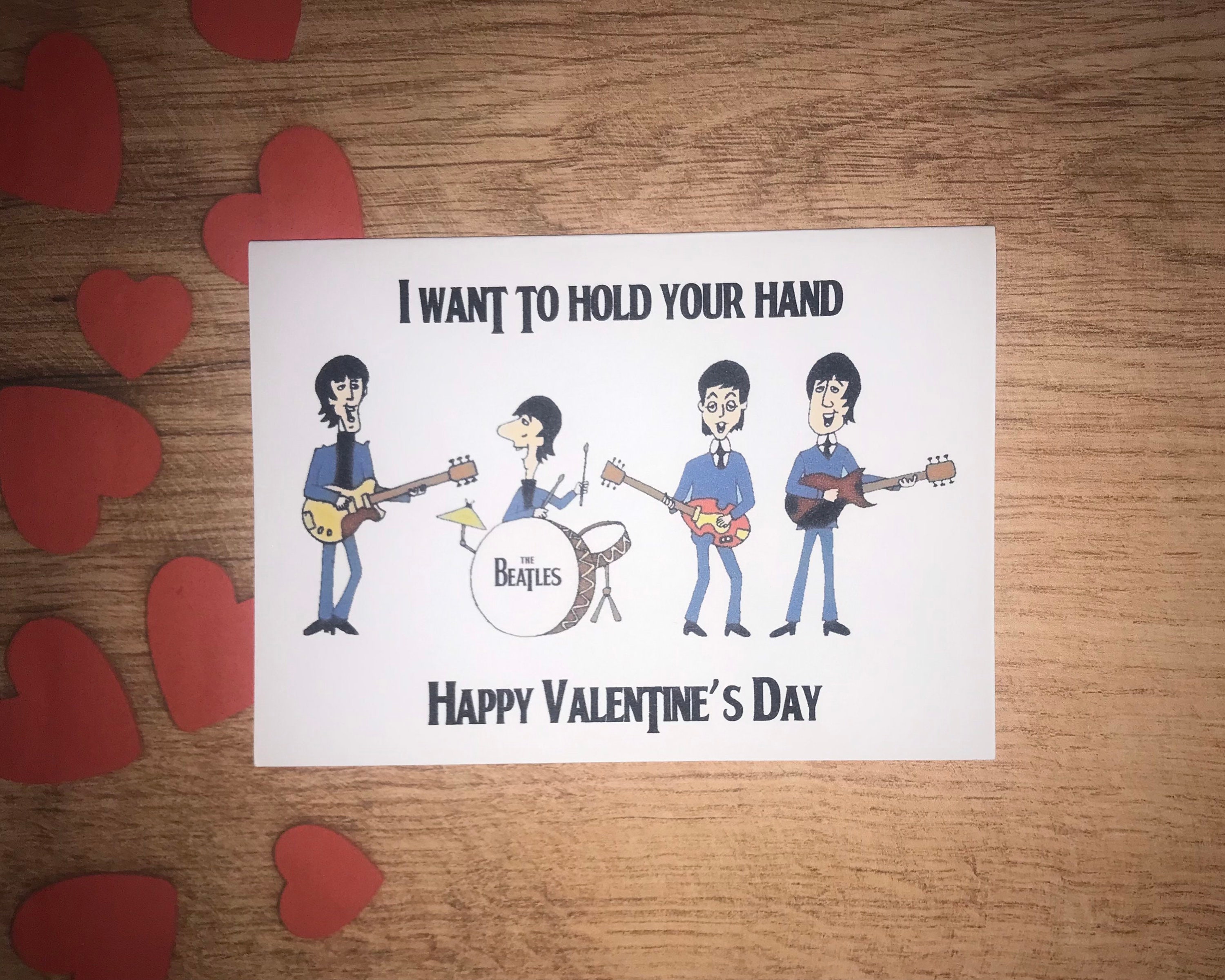 The Beatles Song Lyrics Greetings Card Birthday | Etsy