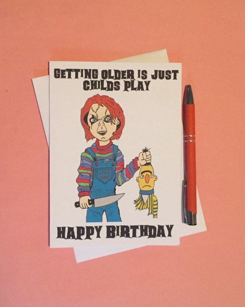 Chucky Doll Child's Play Birthday Greetings Card - Etsy