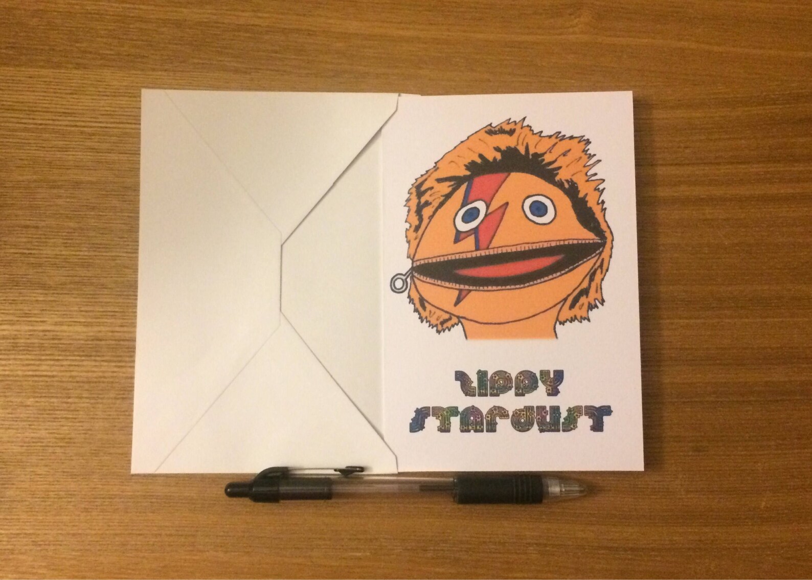 Zippy Stardust, Ziggy Stardust Birthday, Rainbow Greetings Card - Funny ...