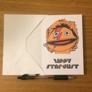 Zippy Stardust, Ziggy Stardust Birthday, Rainbow Greetings Card - Funny ...