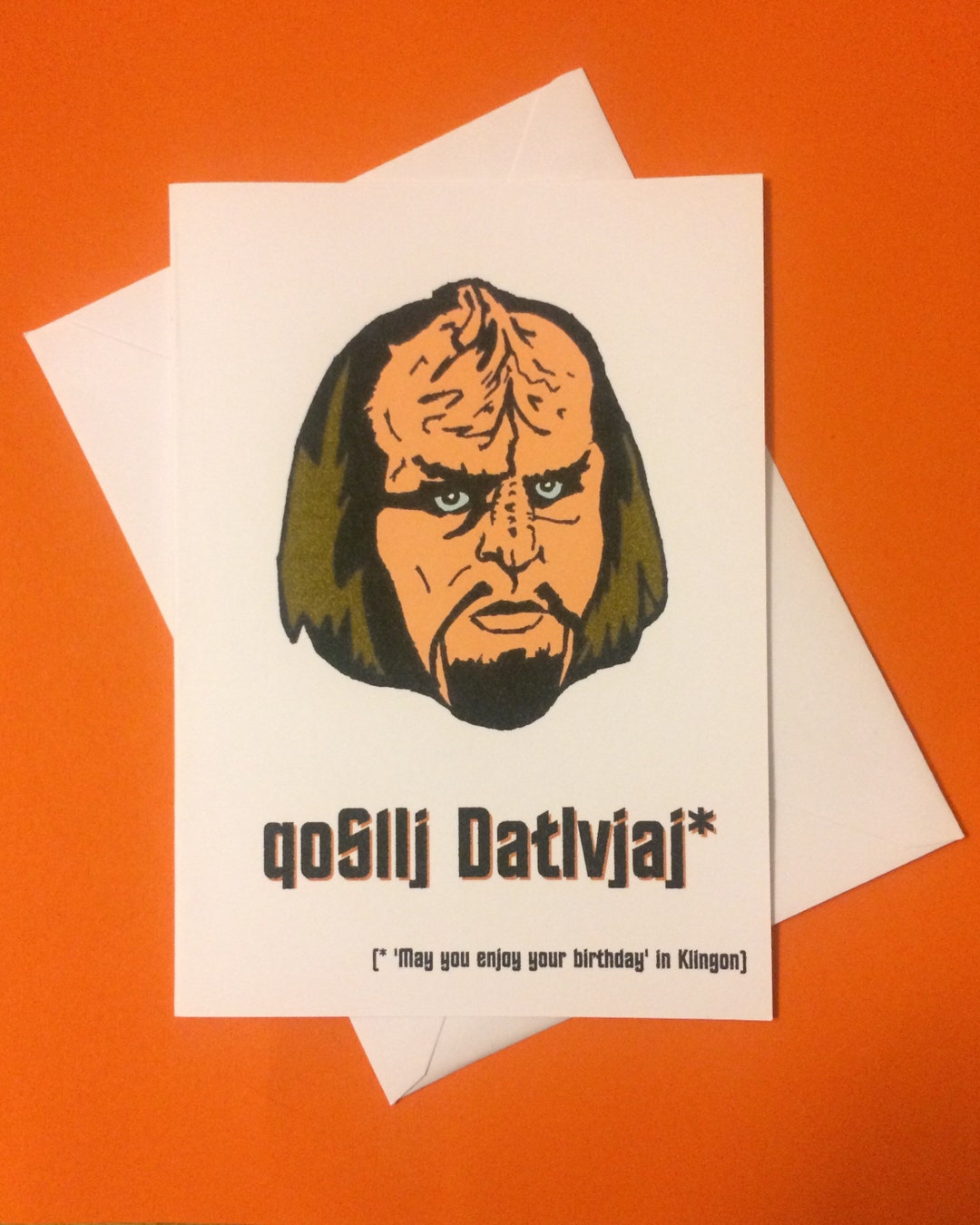Worf Klingon Qamusha Star Trek Funny Geeky Father's Day, Mother's Day ...
