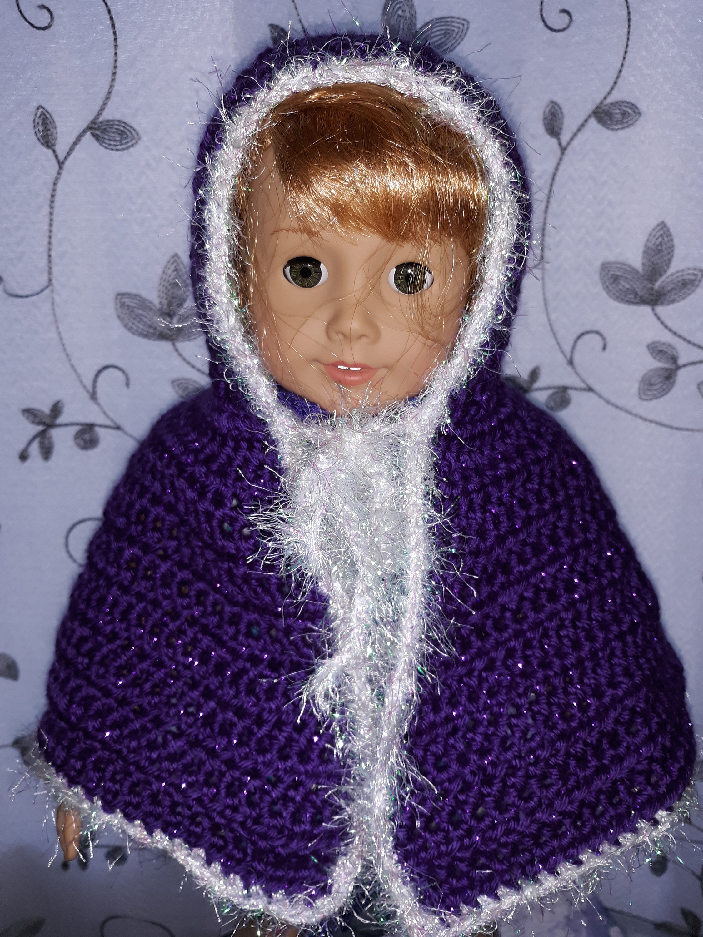 Hooded Cape Crochet Pattern for 18 Inch Doll - American Girl ...