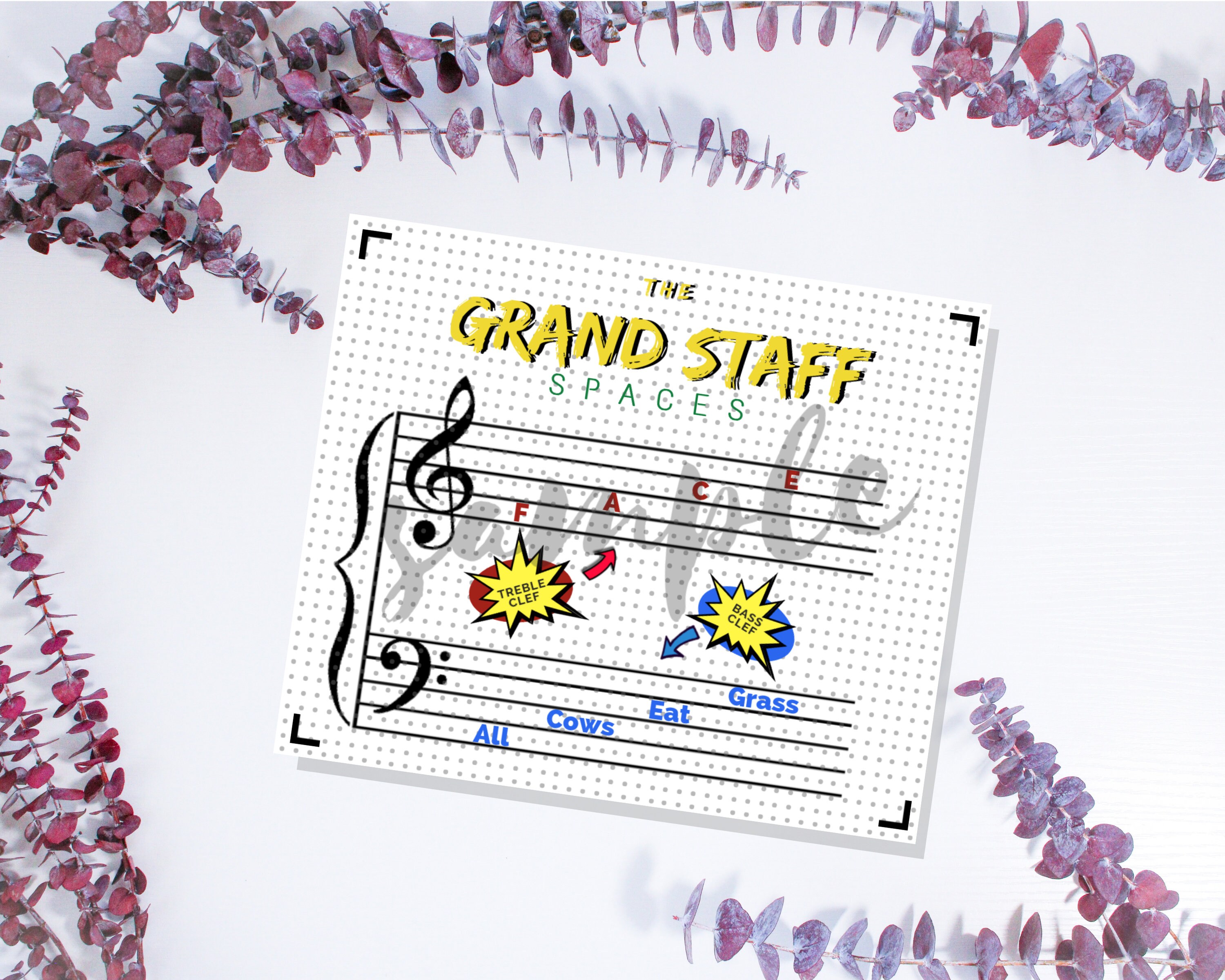 Treble Clef Staff Lines