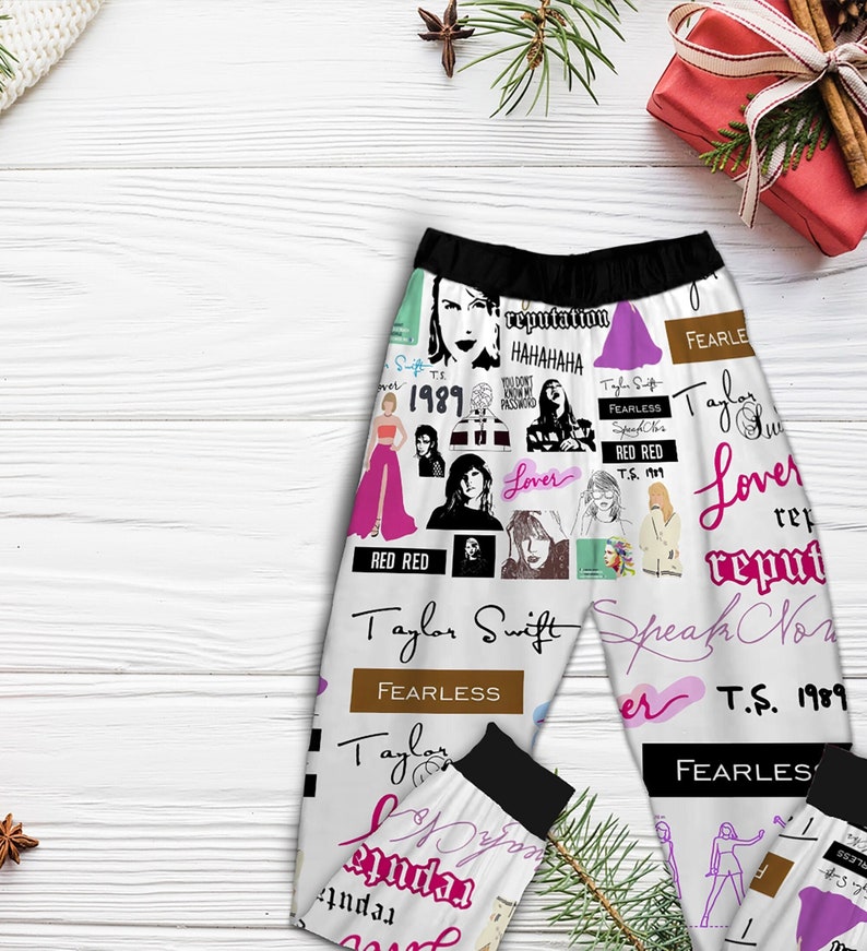 Taylor Swift Album Pajamas Set Taylor Version Holiday - Etsy