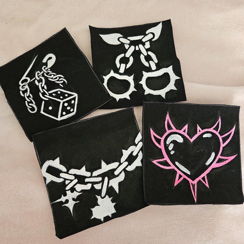 Hand Painted Band Patch - Etsy