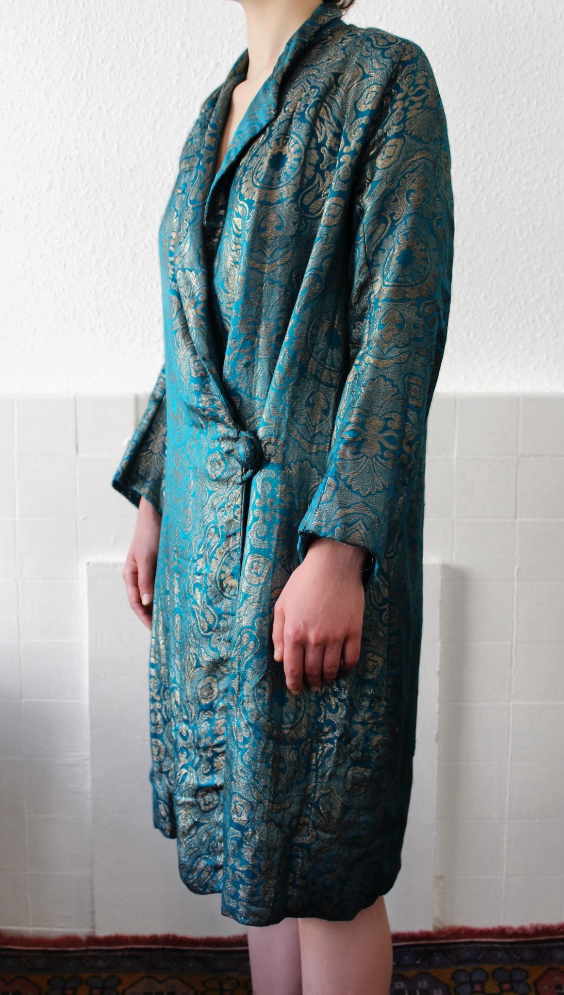 RARE 1920s Blue Lamé Opera Coat 20s Real Metal Thread - Etsy