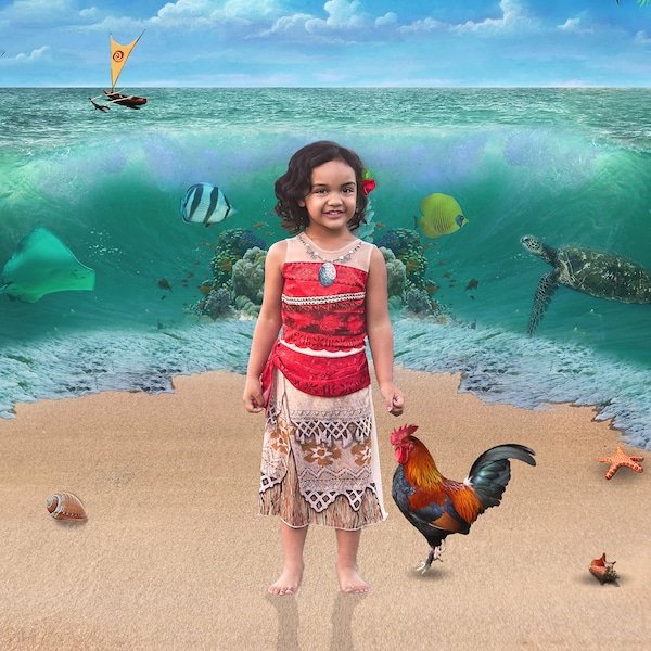 Moana Backdrop - Etsy