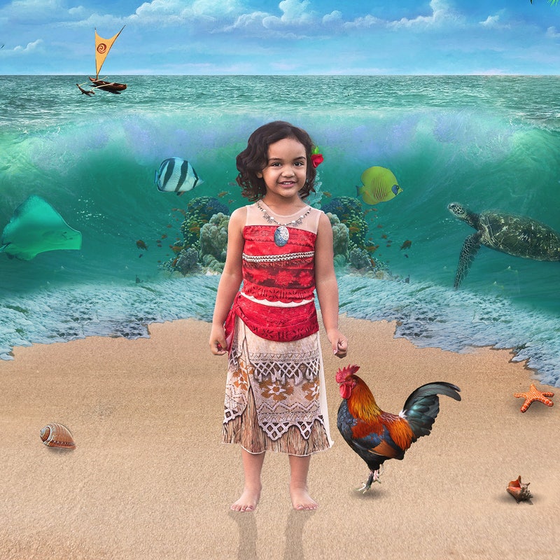 Moana Backdrop - Etsy