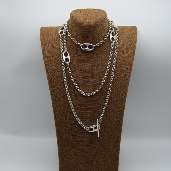 Silver Wrap Necklace - Etsy