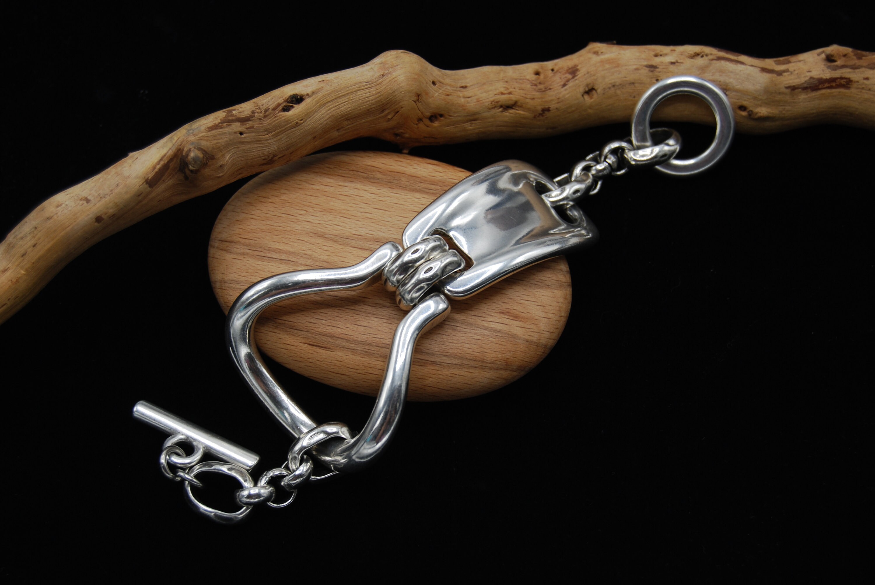 Statement Silver Bracelet Silver Large Link Bracelet Chunky | Etsy