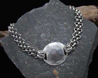 Silver Statement Necklace - Etsy