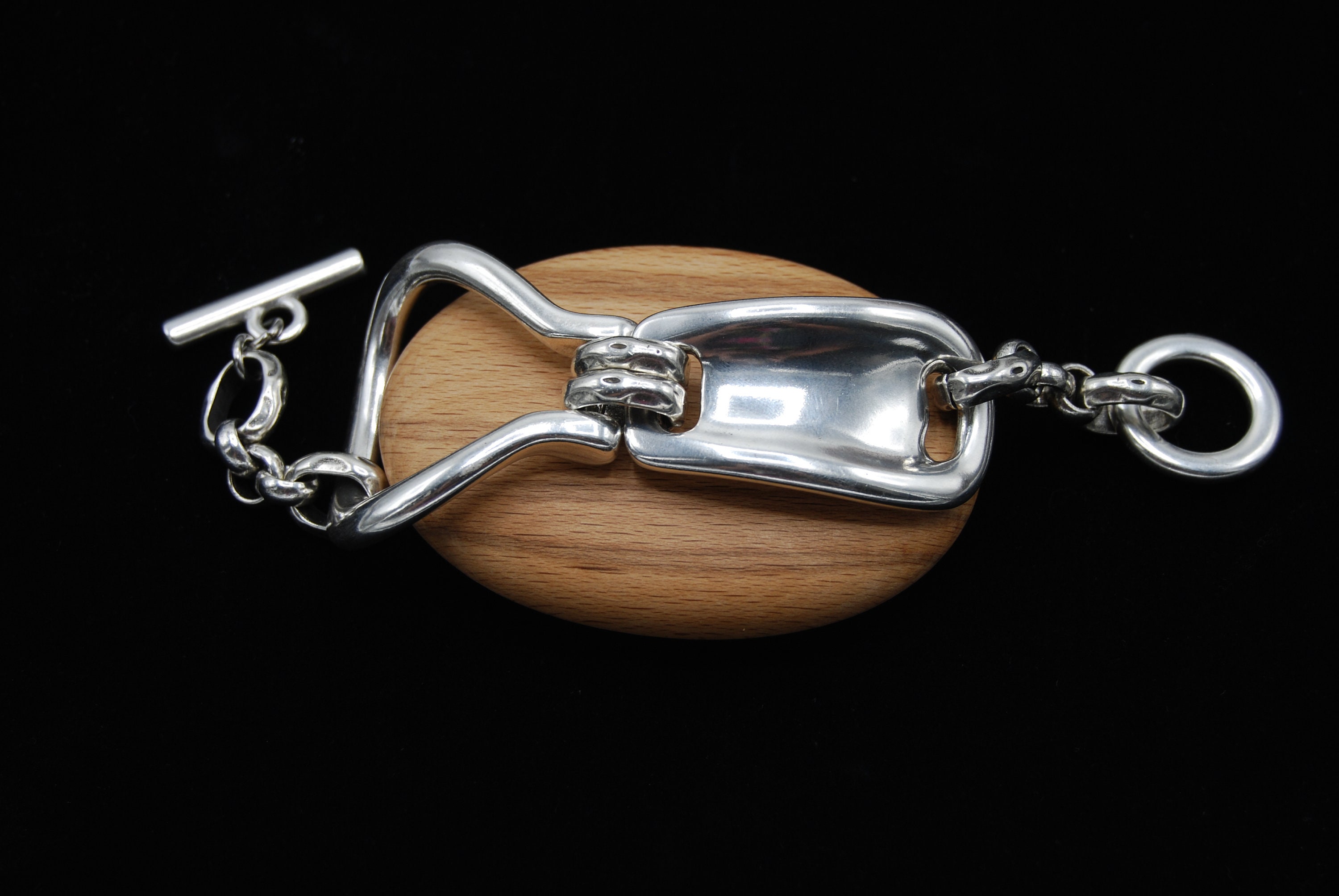 Statement Silver Bracelet Silver Large Link Bracelet Chunky | Etsy