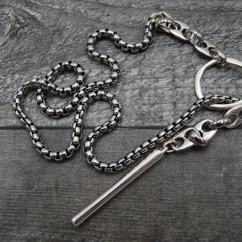 Silver Lariat Necklace - Etsy