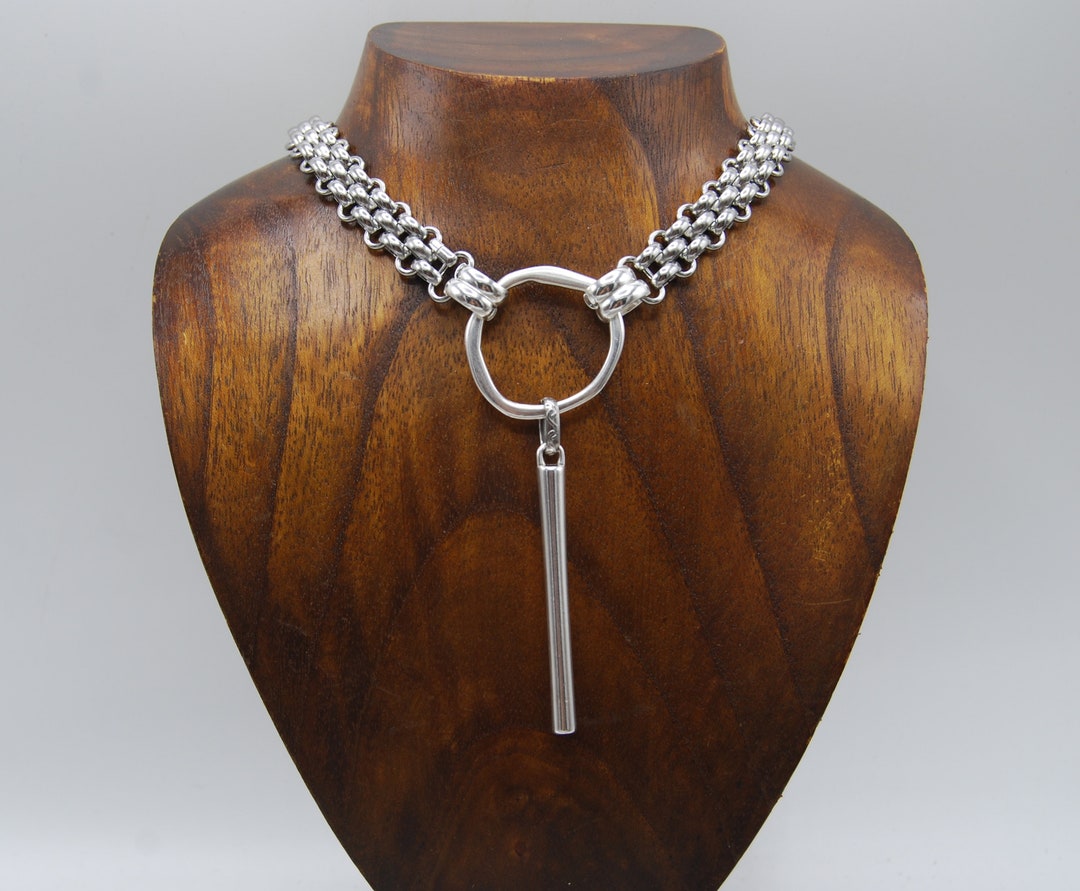 Silver Heavy Chain Necklace, Chunky Silver Chain, Silver Choker ...