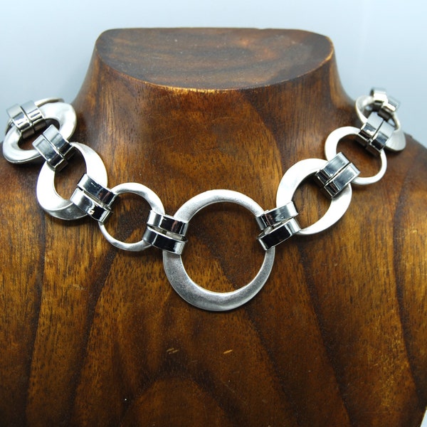 Chunky Silver Necklace - Etsy