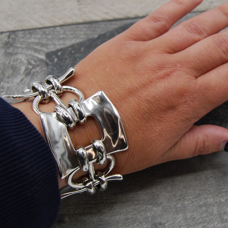 Chunky Silver Jewelry - Etsy