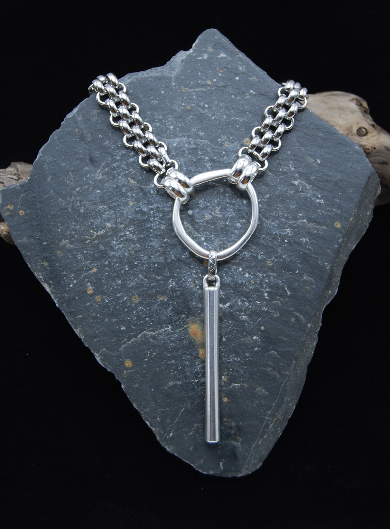 Silver Heavy Chain Necklace Chunky Silver Chain Silver - Etsy