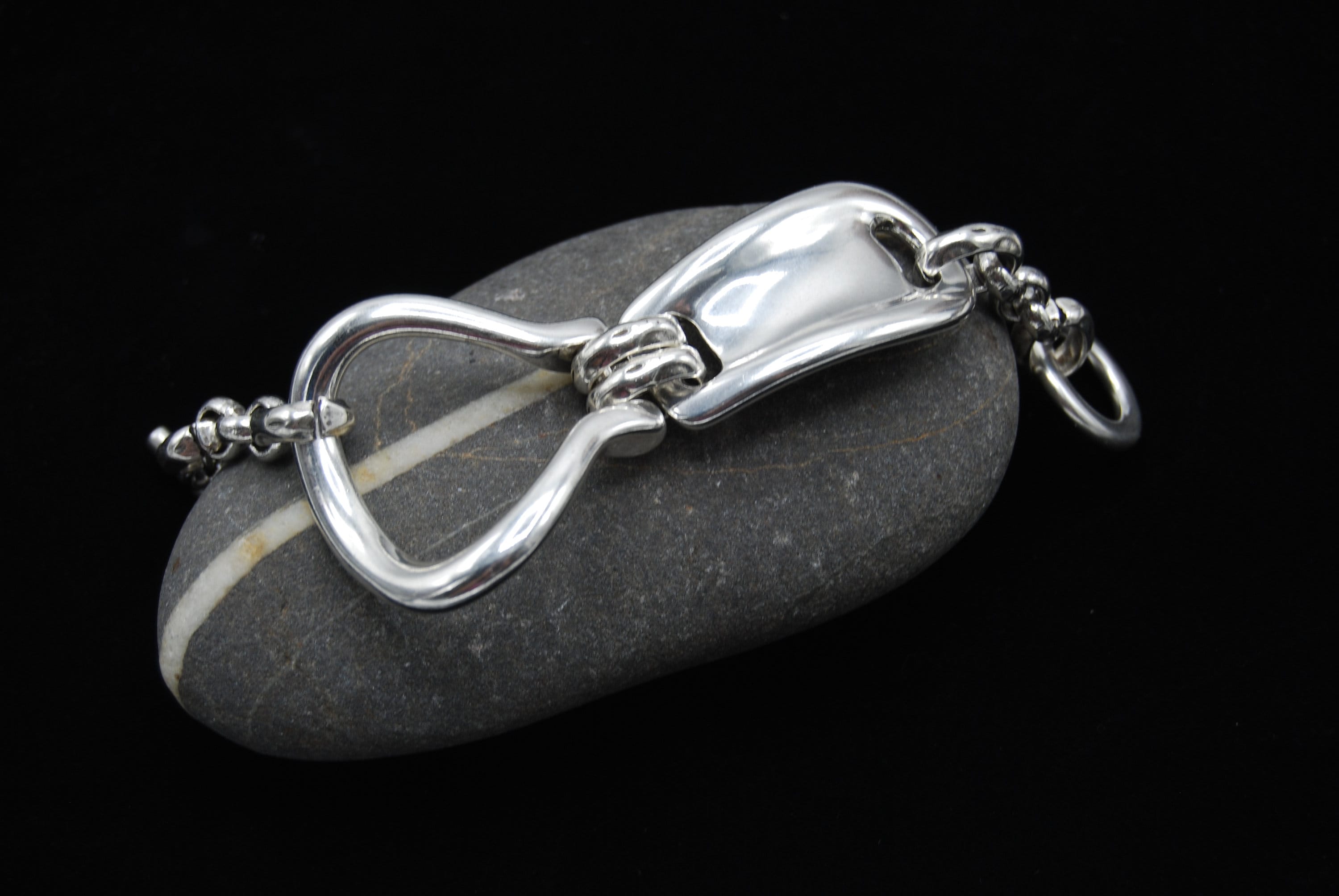 Statement Silver Bracelet Silver Large Link Bracelet Chunky | Etsy