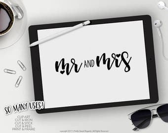 Mr and mrs clipart | Etsy