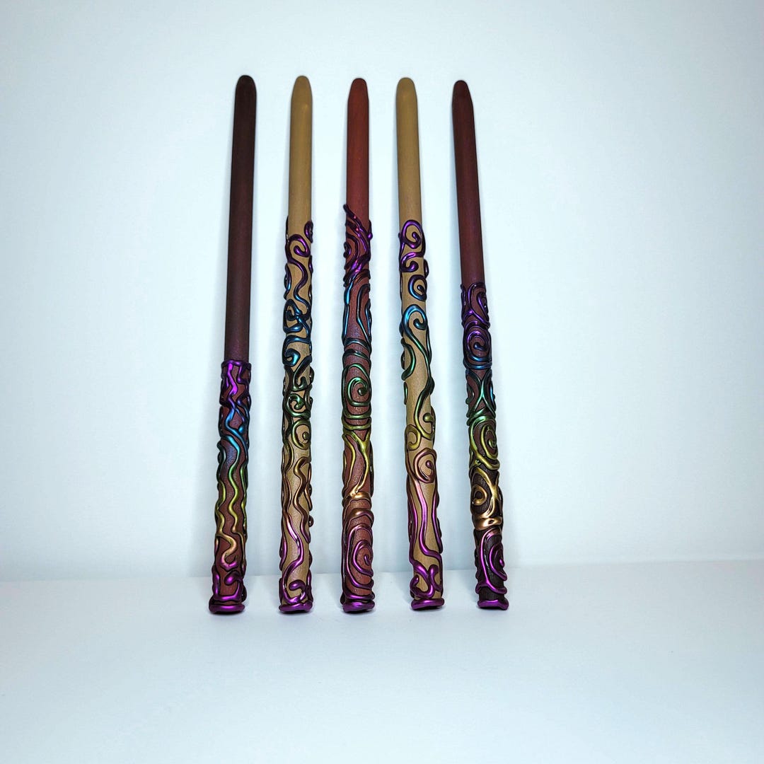 Random Earthy Rainbow Witch Fairy Wands Wands - Witch Wand - Wizard ...