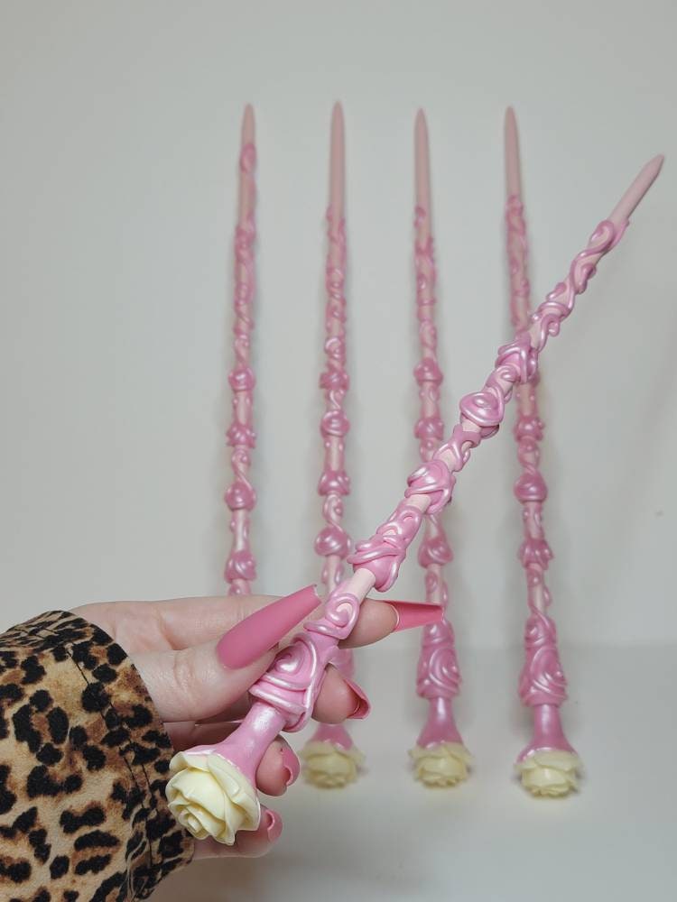 Betty Rose Wand Witch Fairy Wands Wand Crystal Pink Pastel | Etsy