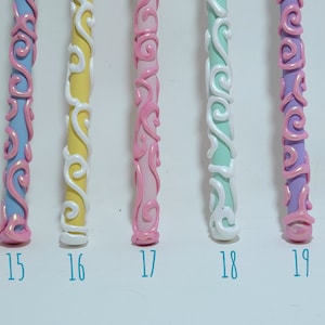 Witch Fairy Wands Wand Crystal Black and Pastel Magic Wand - Witch Wand ...