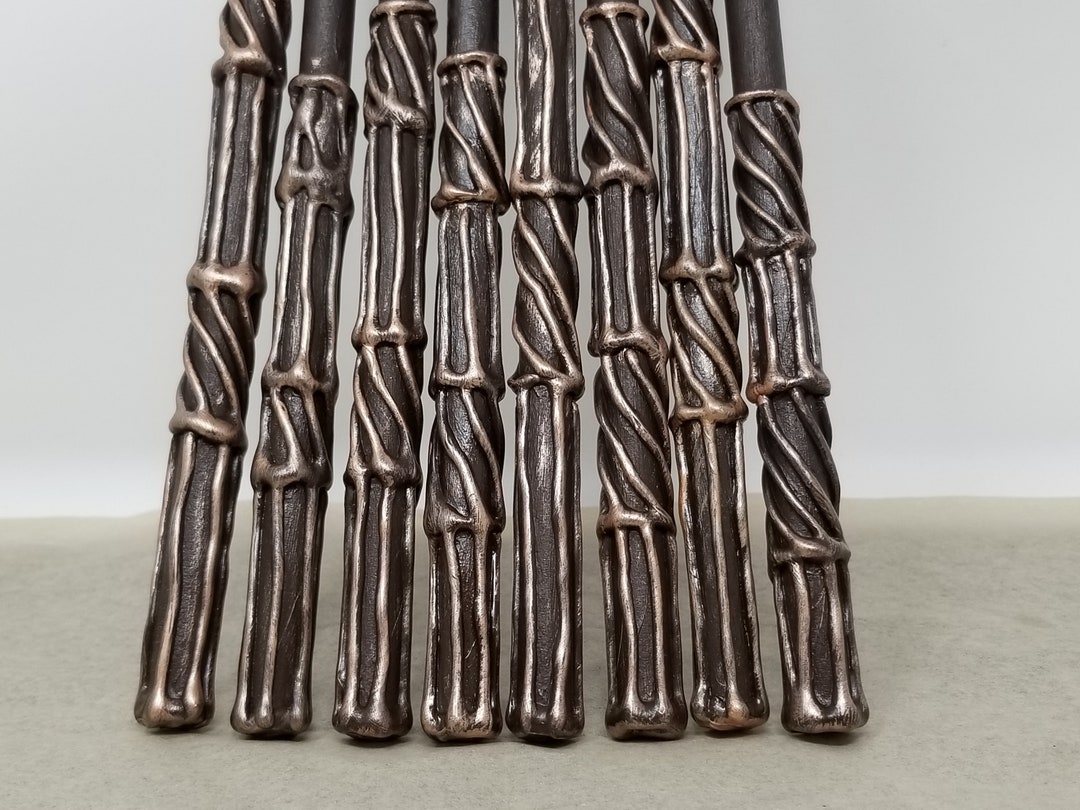 100 Pack of Wands Party Favor Wands 12 Inch - Brown Metal Lines Party ...
