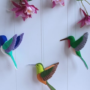 Hummingbird Sewing Pattern PDF Backyard Bird Stuffed Ornament Felt ...