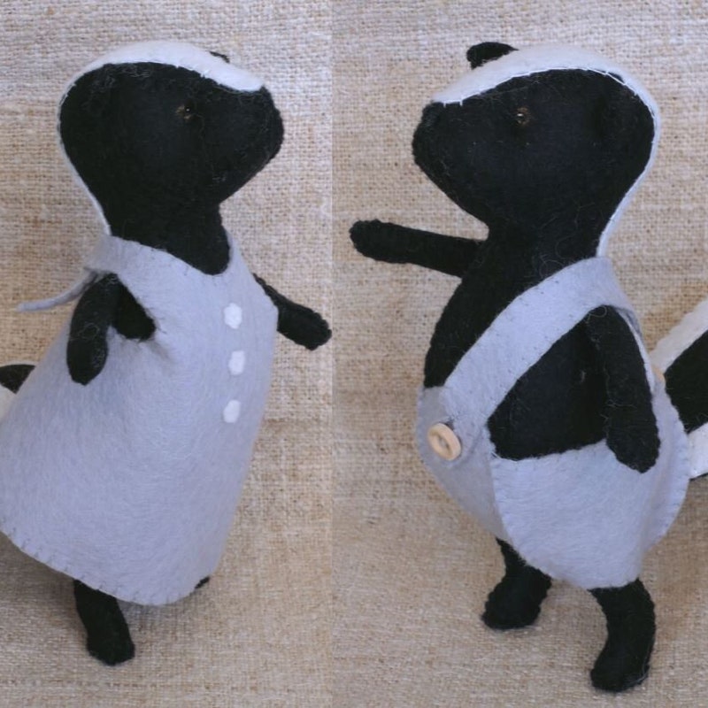 Felt Skunk Pattern - Etsy