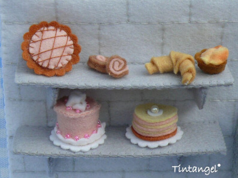 Boulangerie Sewing Pattern - Bakery Shop - PDF - Felt Craft Porject ...