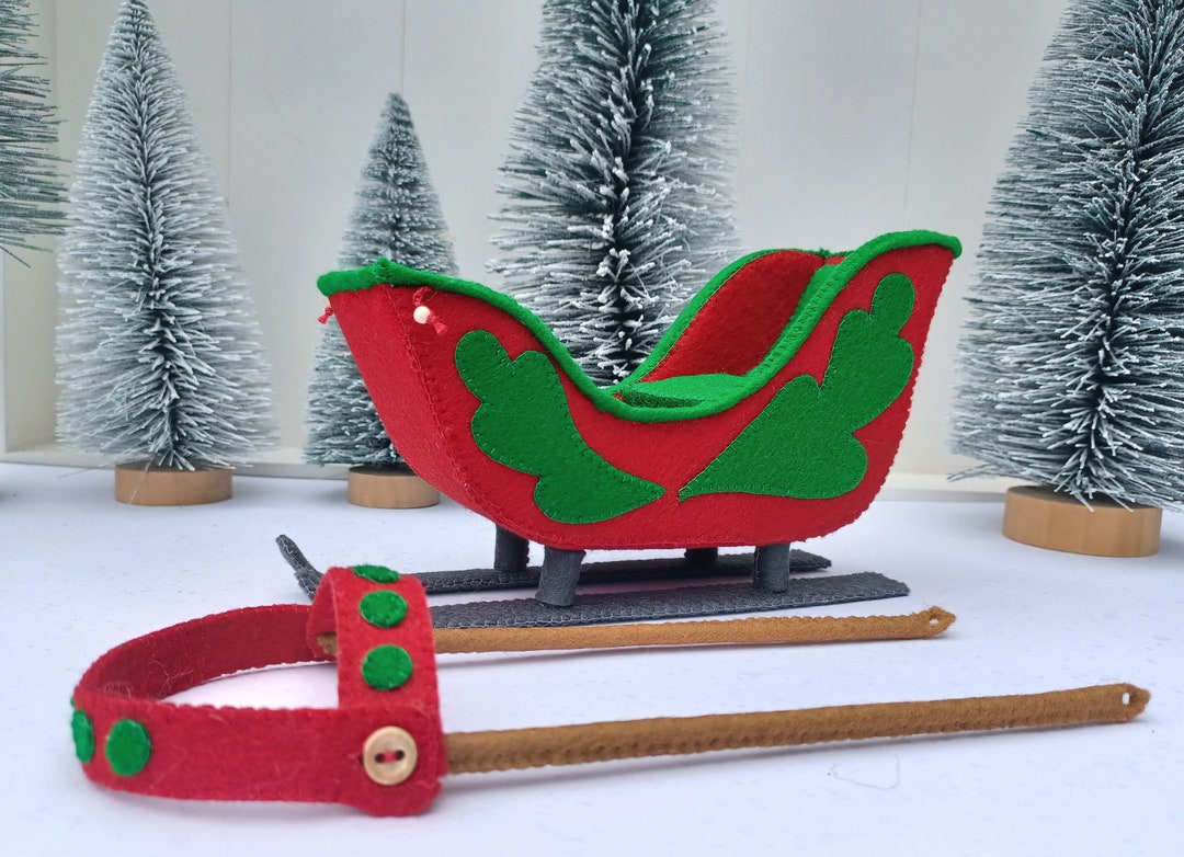 The Christmas Sleigh - PDF Sewing Pattern - Felt Pattern - Instant ...