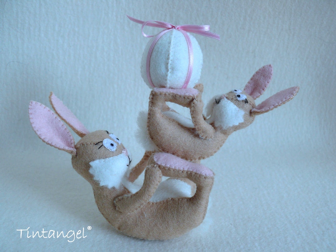 Easter Bunny Acrobatics - PDF Pattern - Instant Download - Etsy
