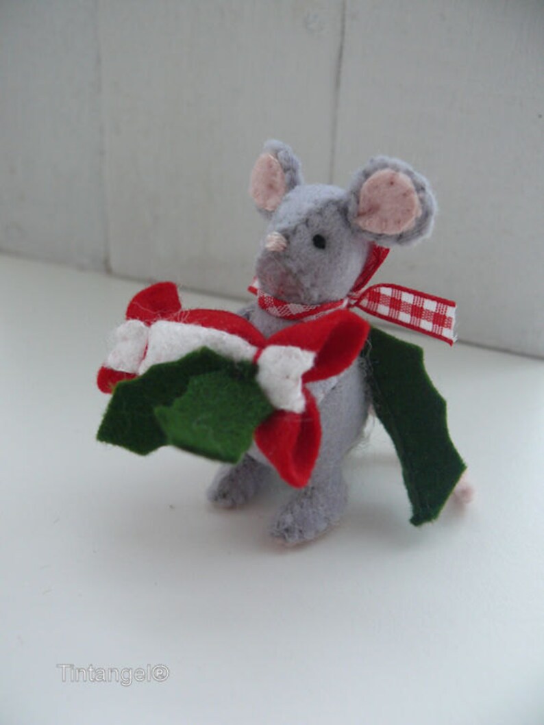 Little Christmas Candy Mice - PDF Hand Sewing Pattern - Christmas Decor ...