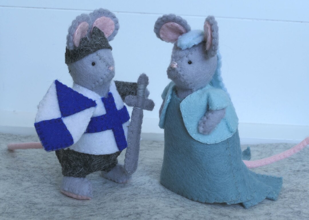 Kight and Damsel Mouse - Castle Series - PDF Felt Pattern - Instant ...