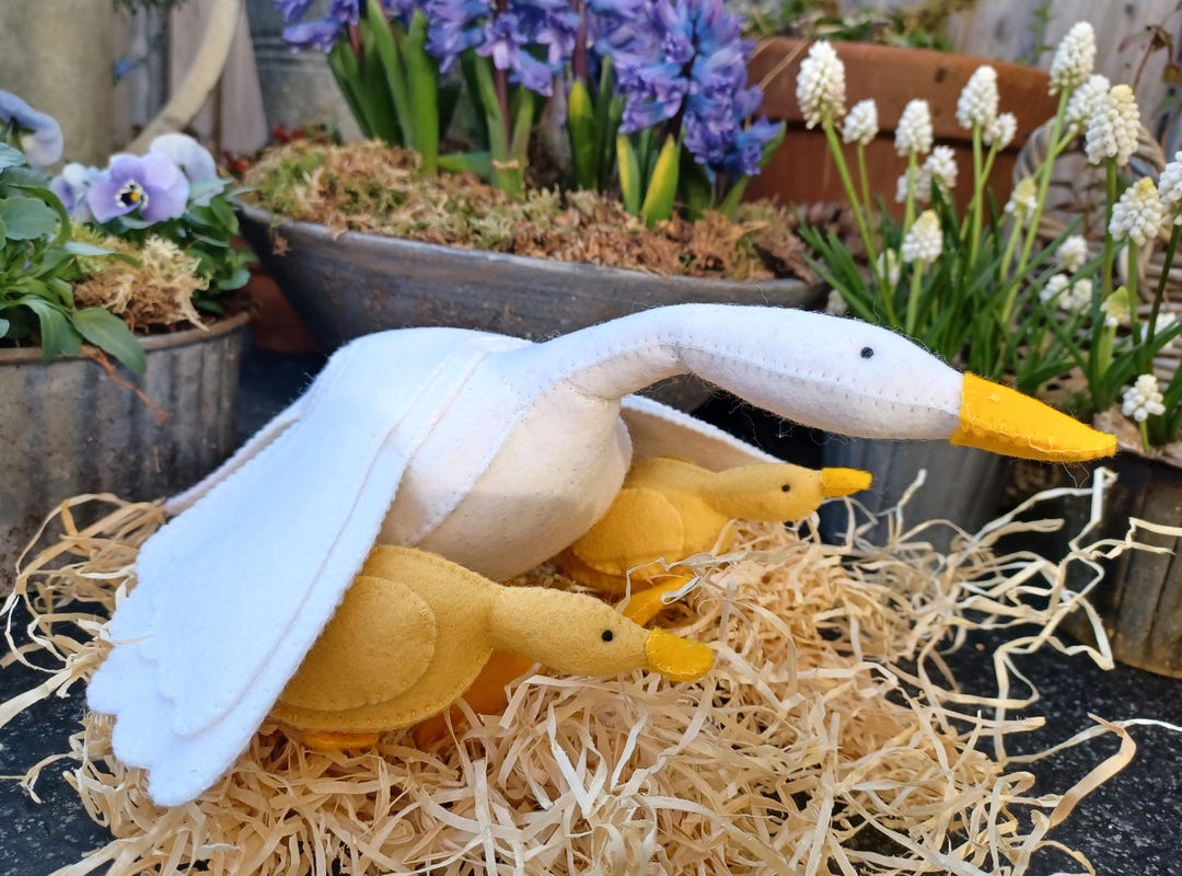 Mother Goose - PDF Hand Sewing Pattern - Wool Felt Porject - Waldorf ...